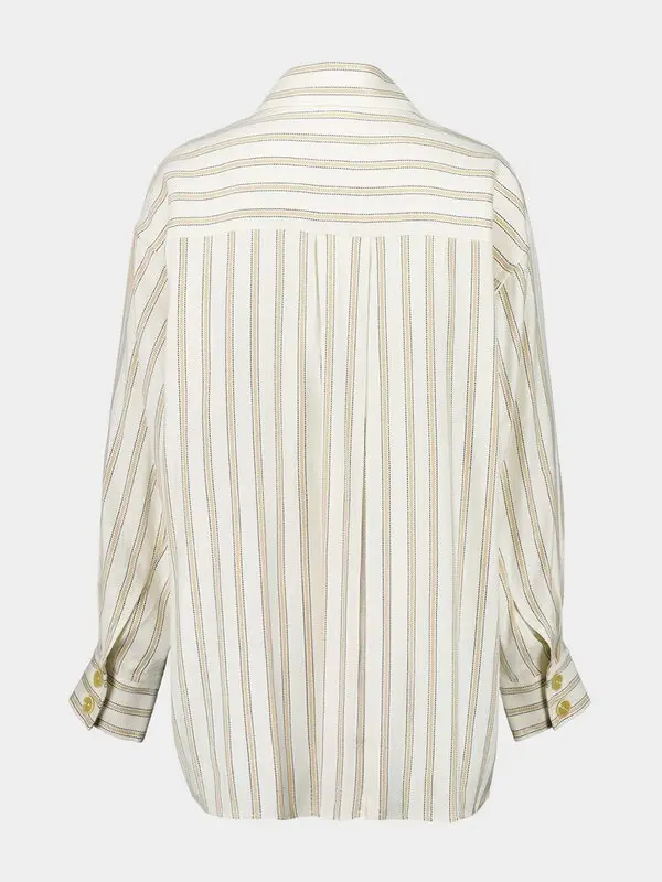 Zimmermann Illuminate Striped Shirt - Cream