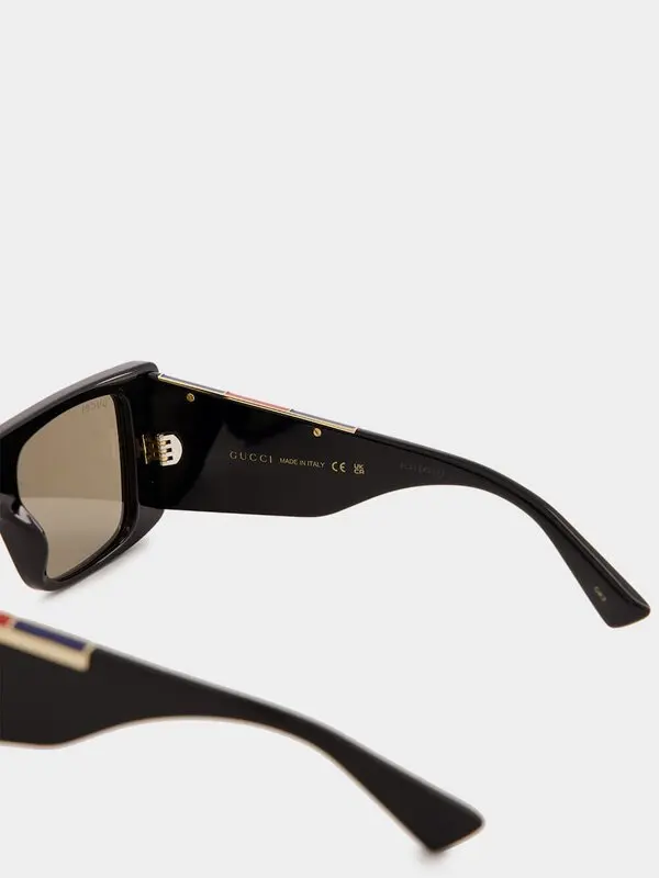 Gucci Rectangular Frame Sunglasses