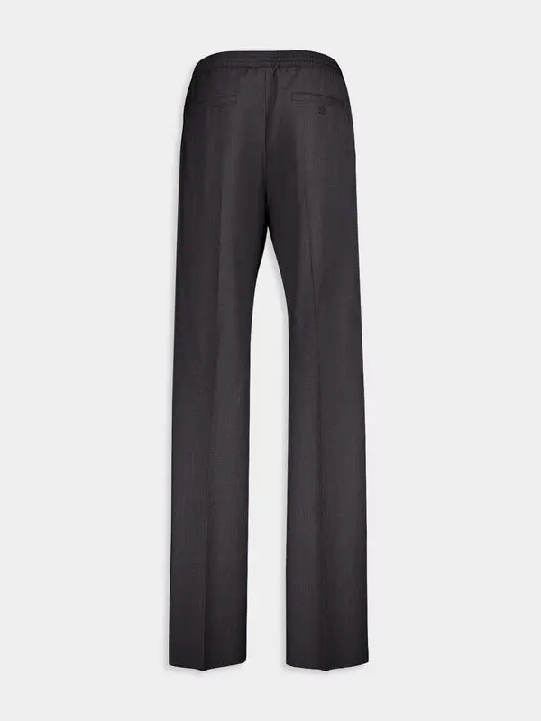 Givenchy Charcoal Wool Straight-leg Trousers