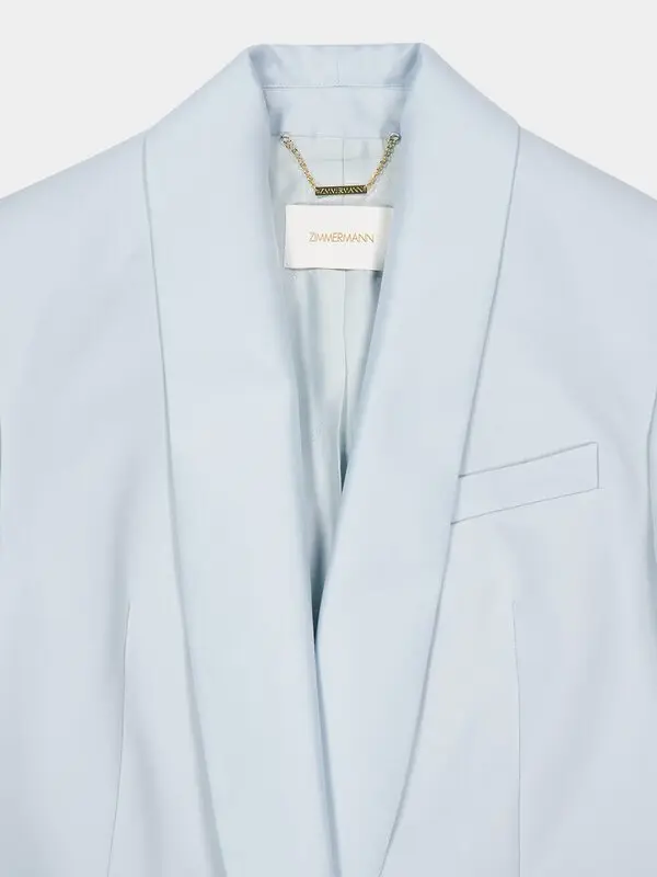 Zimmermann Sea Foam Shawl Collar Tuxedo Jacket