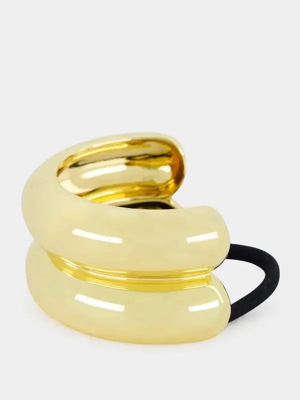 LELET NY Plated Glossy Double Arch Hair Tie