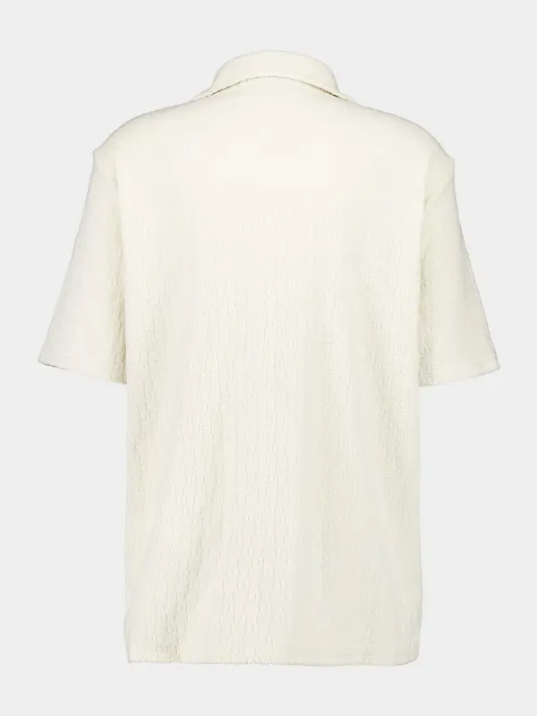 Off-White Terry Cotton Bowling Shirt - Cream