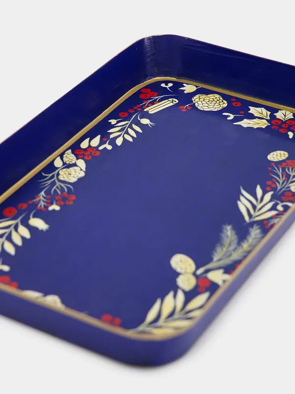 LES-OTTOMANS Handpainted Iron Tray