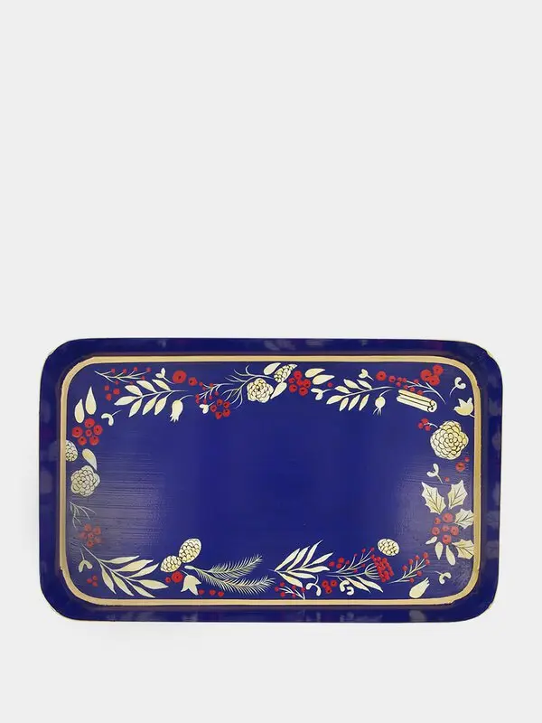 LES-OTTOMANS Handpainted Iron Tray