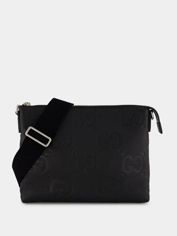 Gucci Jumbo Gg Messenger Bag - Black