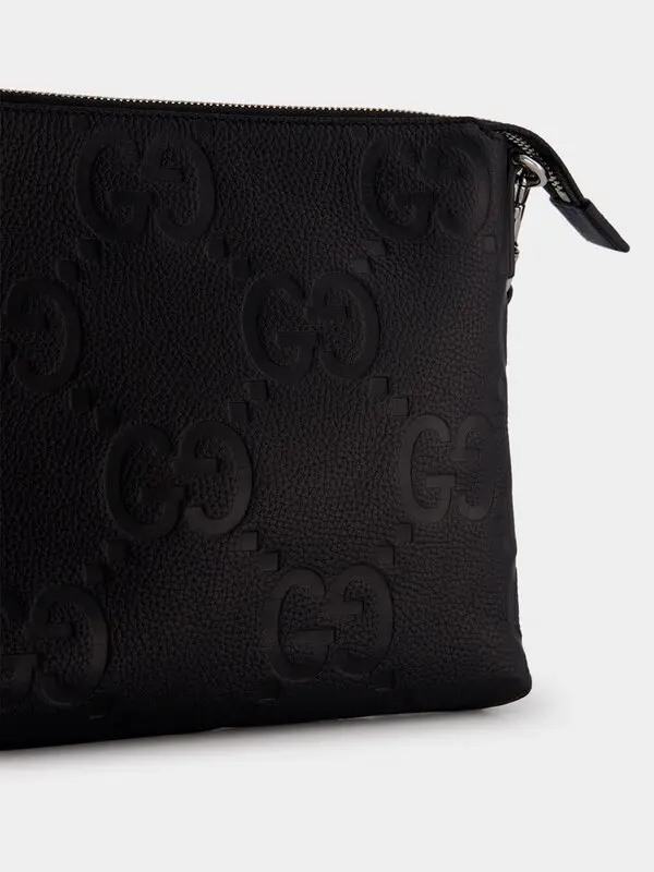 Gucci Jumbo Gg Messenger Bag - Black