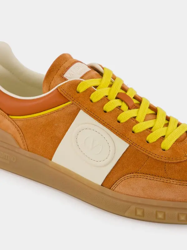 Valentino Garavani Sienna Low-top Leather Sneakers - Orange