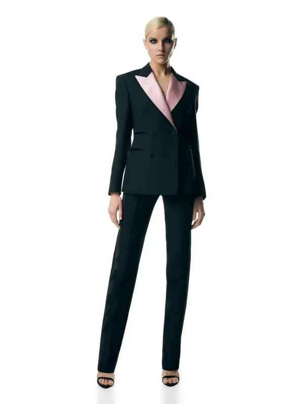 TOM FORD Satin Lapel Contrast Jacket