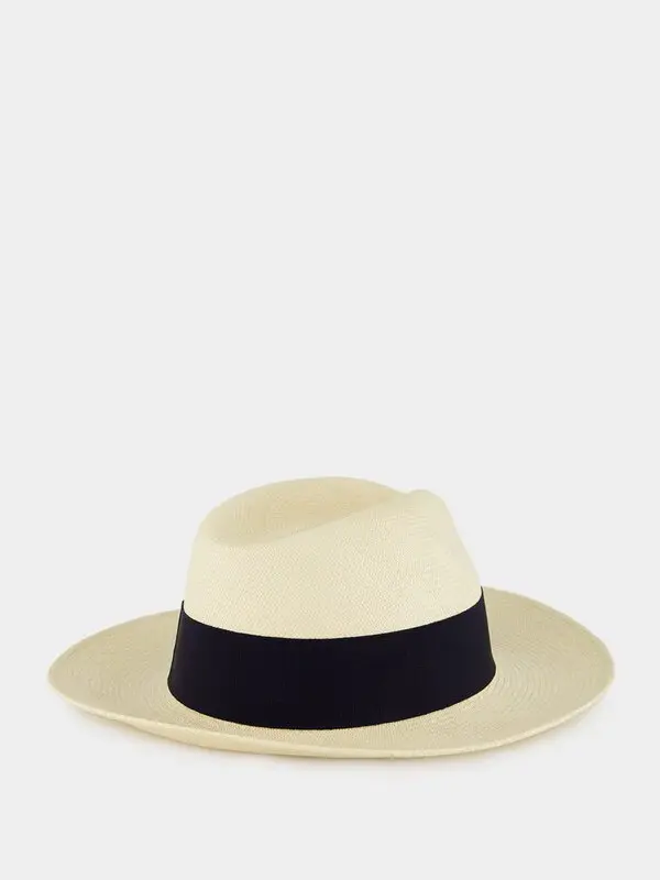 Frescobol Carioca Rafael Panama Hat - Blue