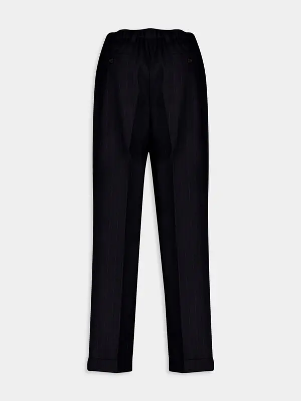 Miu Miu Pinstripe Wide-leg Trousers
