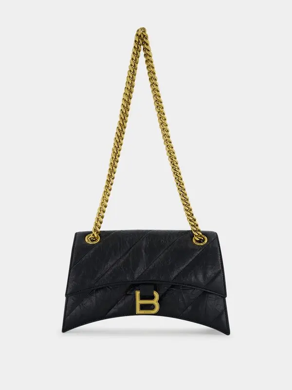 Balenciaga Crush Quilted Small Shoulder Bag