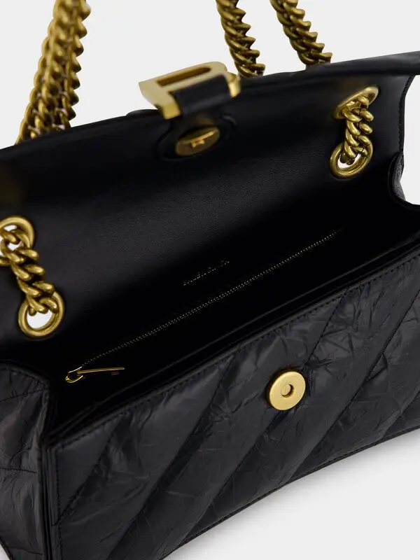 Balenciaga Crush Quilted Small Shoulder Bag