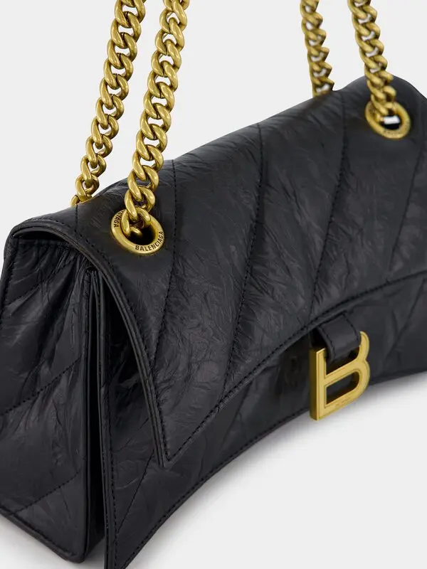 Balenciaga Crush Quilted Small Shoulder Bag