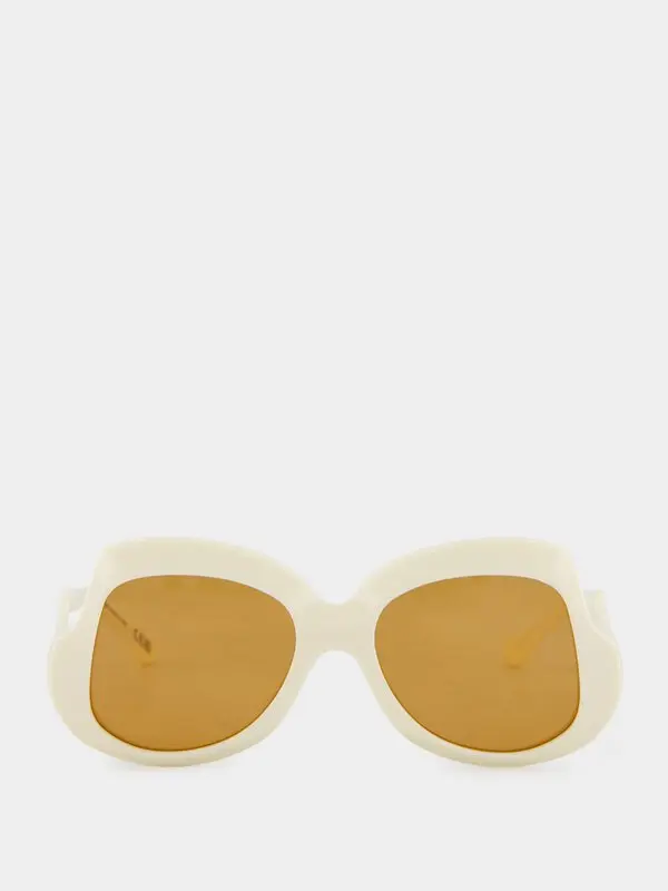 Marni Quelyfish Sunglasses - Cream