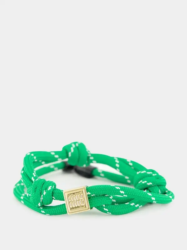 Miu Miu Cord Bracelet - Green