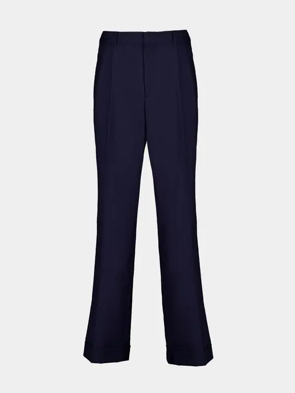 Casablanca Tailored Pleated Trousers - Blue
