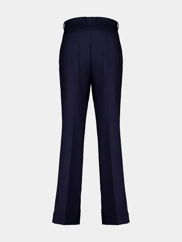 Casablanca Tailored Pleated Trousers - Blue