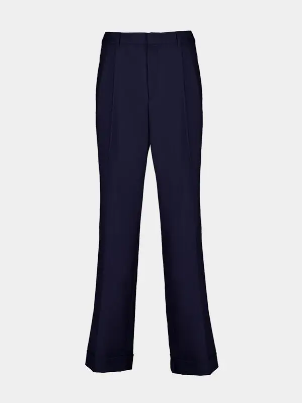 Casablanca Tailored Pleated Trousers - Blue