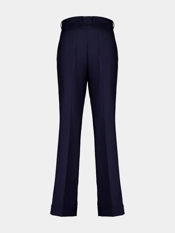 Casablanca Tailored Pleated Trousers - Blue