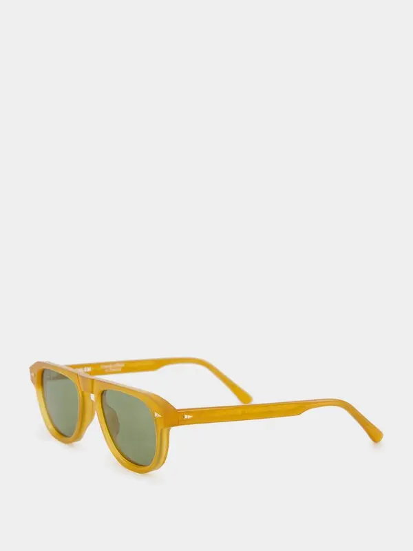 AHLEM Peach And Khaki Light Carrousel Sunglasses - Orange