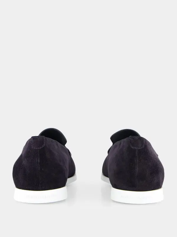 Manolo Blahnik Monaco Suede Boat Shoes