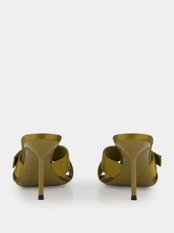 Paris Texas Oil Lidia Couture Satin Mules