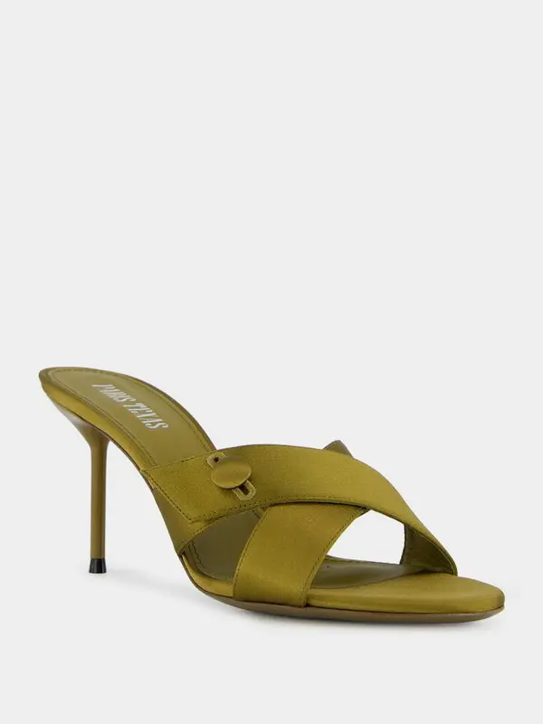 Paris Texas Oil Lidia Couture Satin Mules