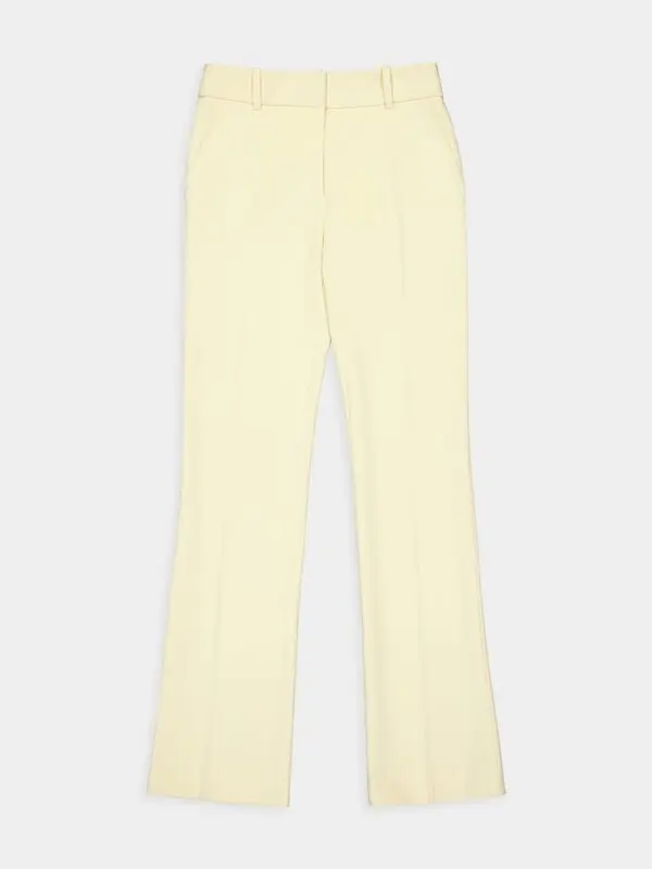 FRAME Mini Boot-cut Trousers - Cream