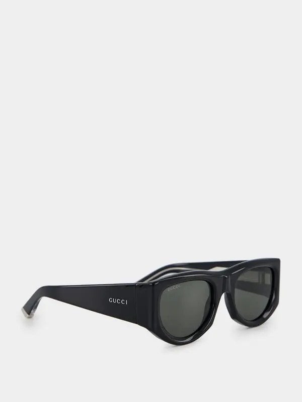 Gucci Rectangular-frame Sunglasses - Black