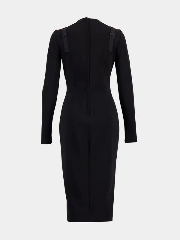 Dolce & Gabbana Silk-insert Midi Dress