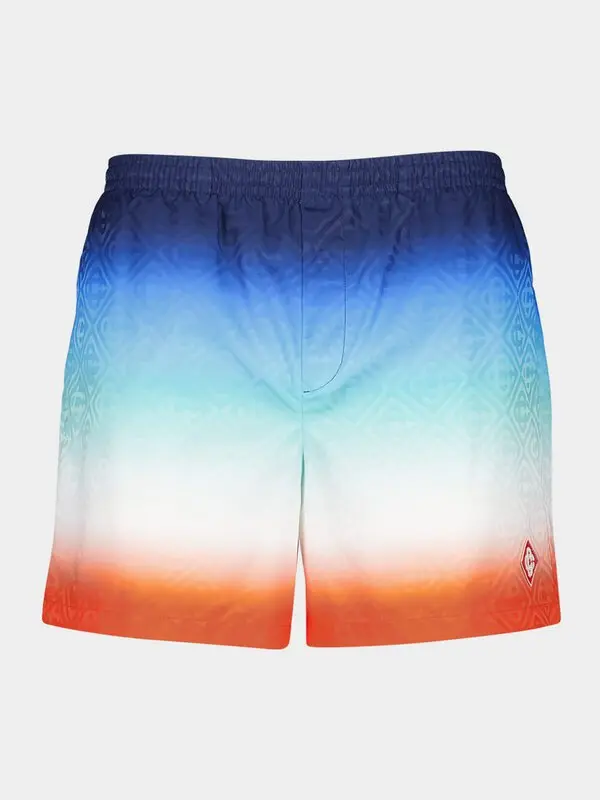 Casablanca Gradient Jacquard Swim Shorts - Multicolour