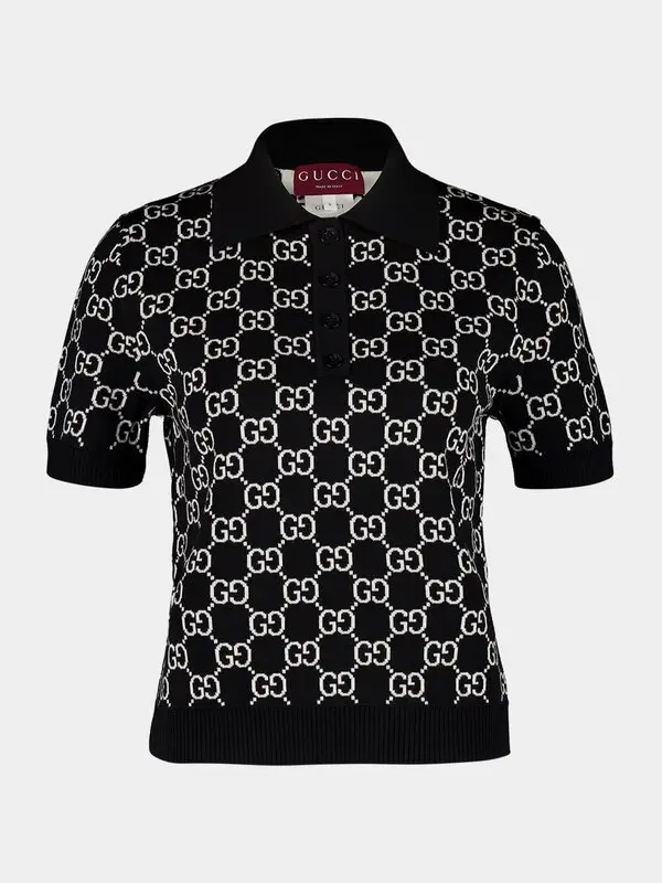 Gucci Reversible Gg Wool Polo Shirt