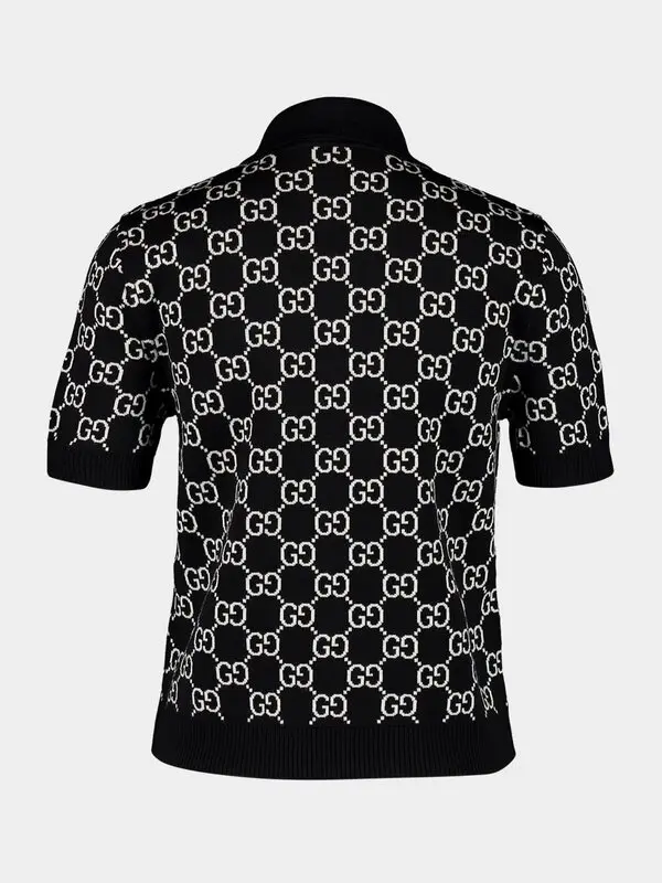 Gucci Reversible Gg Wool Polo Shirt