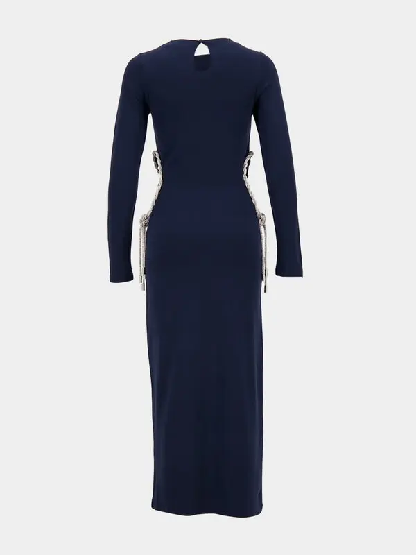 PAULA Eos Midi Dress With Cut-out Openings