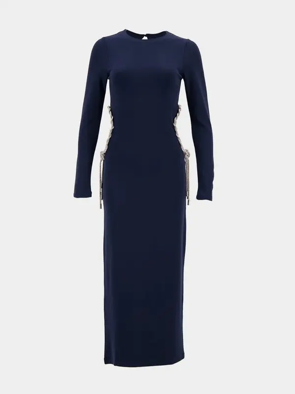 PAULA Eos Midi Dress With Cut-out Openings