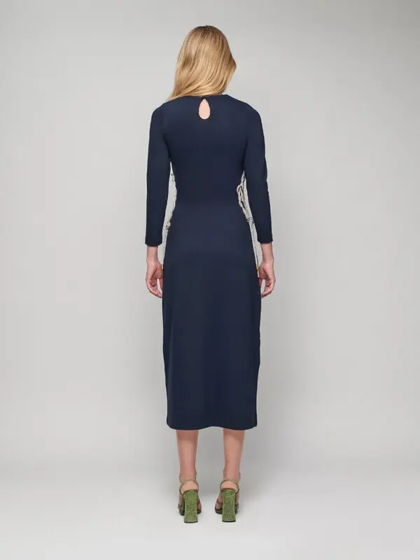 PAULA Eos Midi Dress With Cut-out Openings