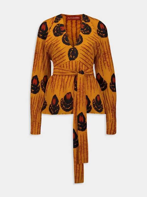 Altuzarra Tullius V-neck Long-sleeved Top