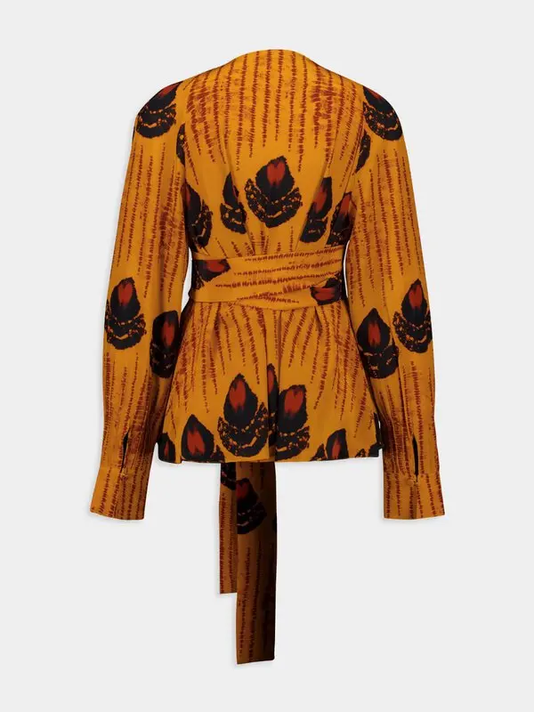 Altuzarra Tullius V-neck Long-sleeved Top