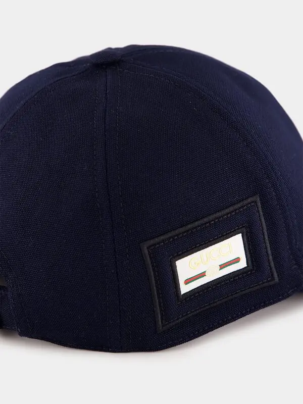 Gucci Cotton Canvas Baseball Hat - Blue