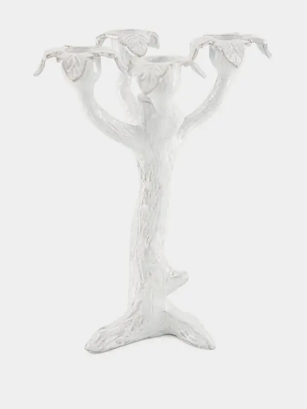 ASTIER DE VILLATTE Tree Candle Holder With Five Branches - White