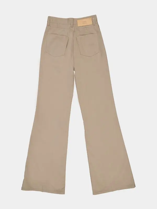 AMI Paris High-waist Flared Trousers