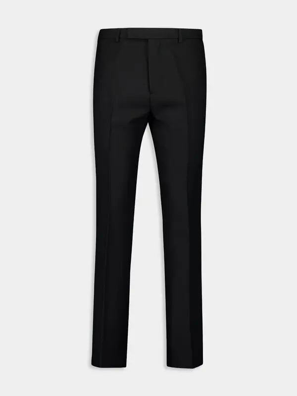 Gucci Formal Fluid Drill Trousers - Black