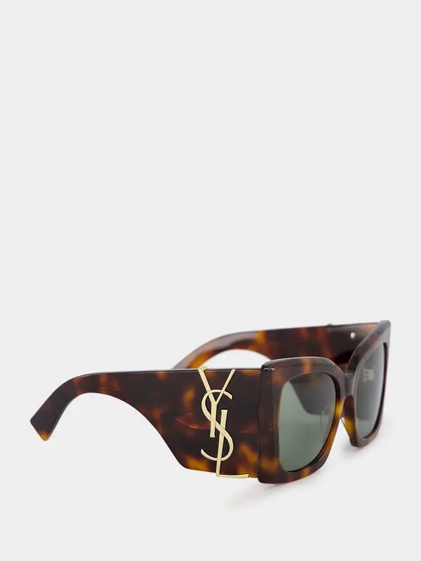 Saint Laurent Sl M119 Blaze Square Sunglasses - Brown