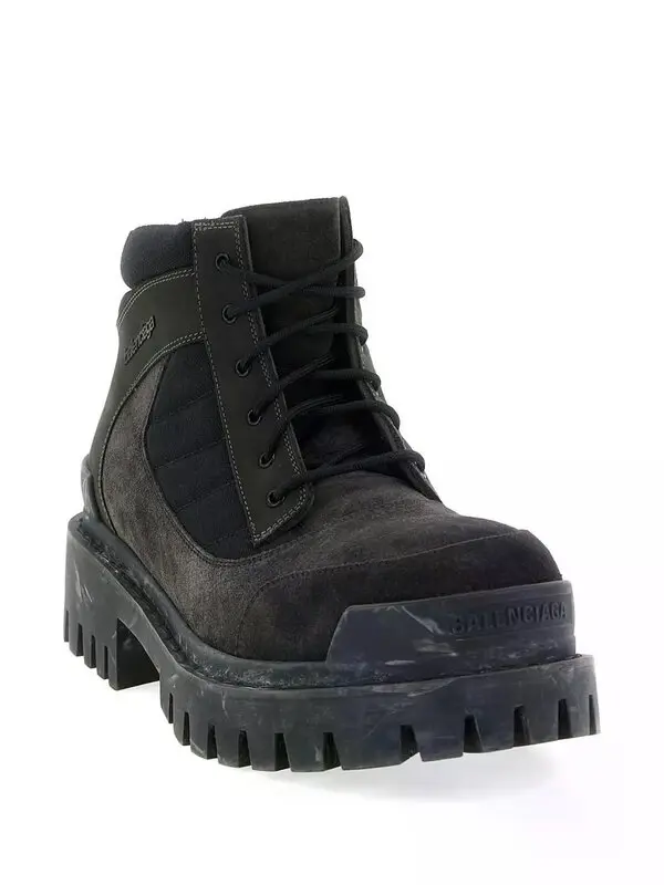 Balenciaga Combat Strike Low Boots - Grey