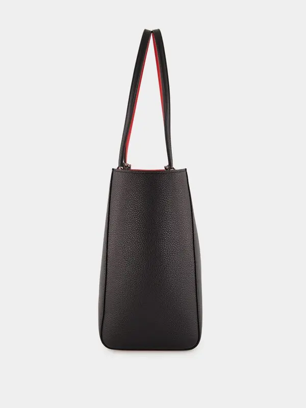 CHRISTIAN LOUBOUTIN Cabata Small Tote Bag With Spikes - Black