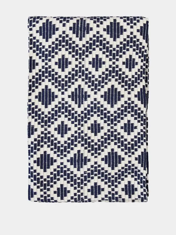 Frescobol Carioca Simao Jacquard Hammock - Blue