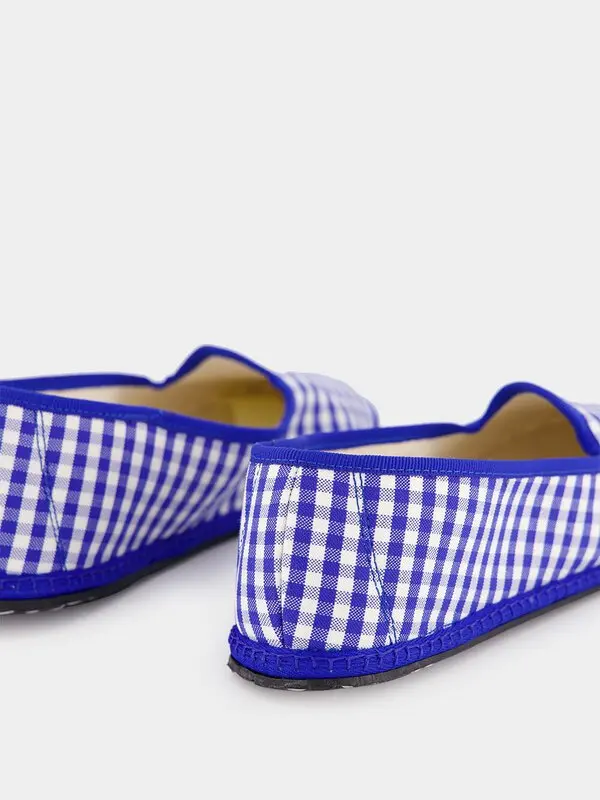 VIBI VENEZIA Checked Slip-on Loafers - Blue
