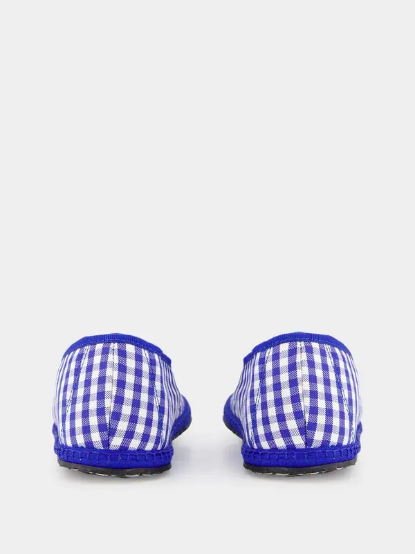 VIBI VENEZIA Checked Slip-on Loafers - Blue
