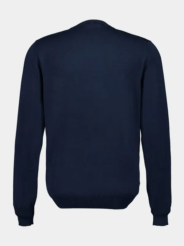 Boglioli Cotton Crew-neck Jumper - Blue