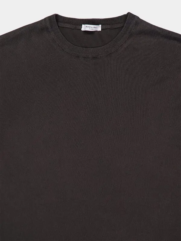 Boglioli Cotton Crew-neck Jumper - Green
